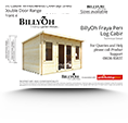 BillyOh Fraya Pent Log Cabin - Garden Offices - Garden Buildings Direct