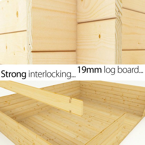 BillyOh Lodge Log Cabin - Log Cabin Summerhouses - Garden Buildings Direct