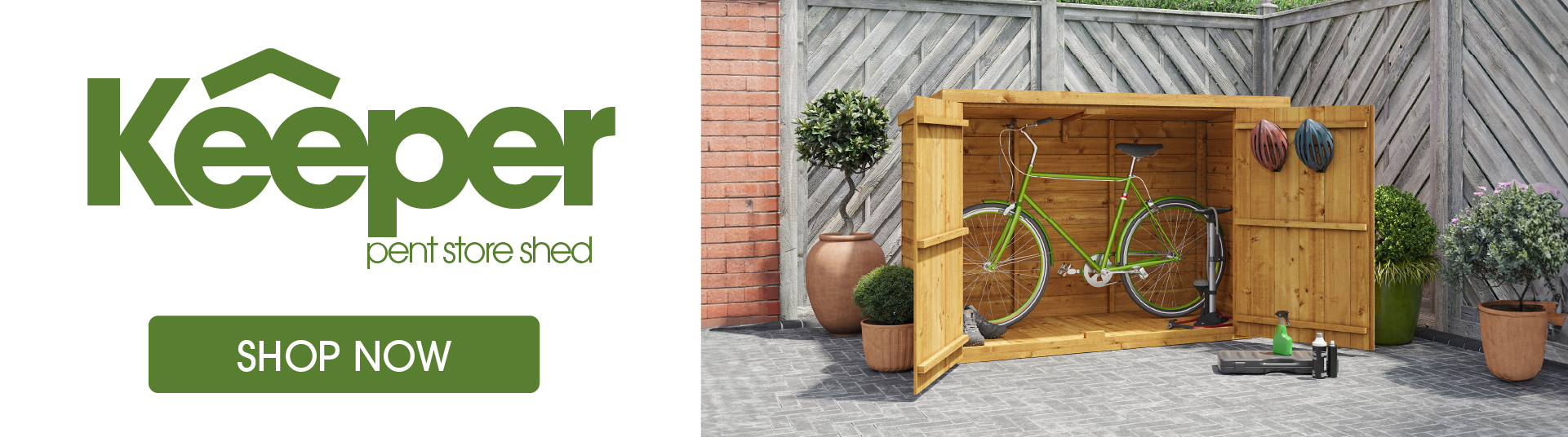 BillyOh Mini Keeper Overlap Pent Store Shed - Garden ...