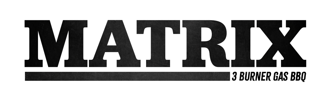 BillyOh Matrix Black 3 Burner Gas BBQ Grill + Side Burner